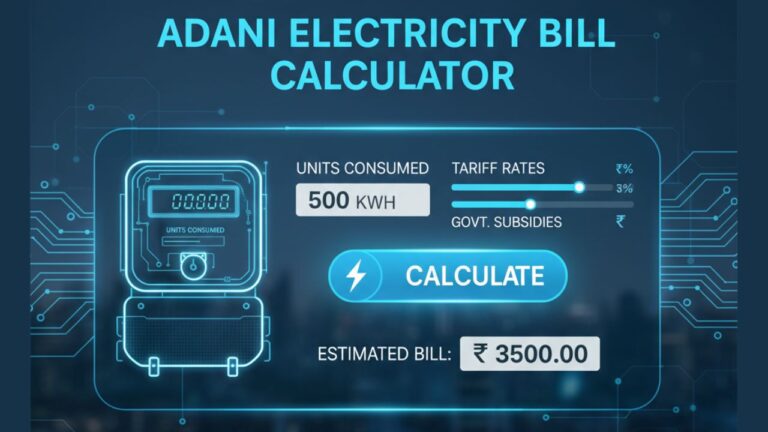 Adani Electricity Bill Calculator - Electricity Bill Calculator